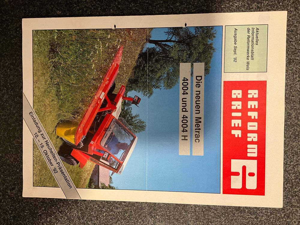 Reform Zeitung Wie Traktor Aebi Bucher Schilter Rapid Bührer | Kaufen auf Ricardo