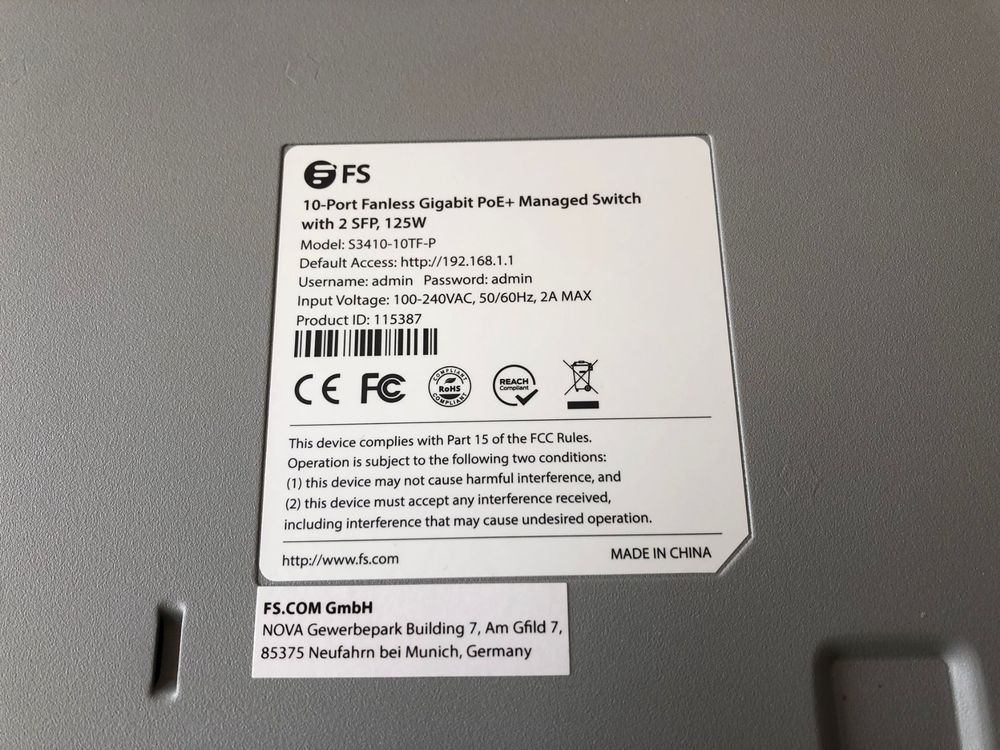 S3410-10TF-P - 10-Port Gigabit Ethernet L2 | Kaufen auf Ricardo