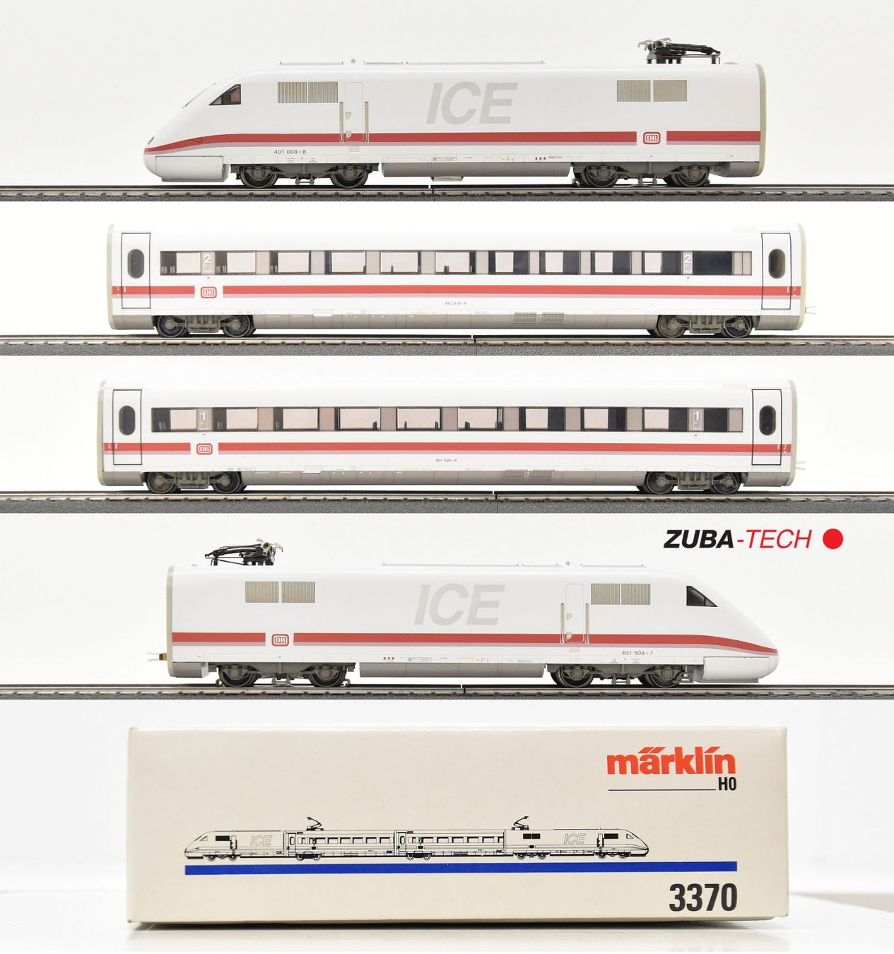 Märklin 3370 E-Triebzug ICE 1 DB H0 WS Analog mit OVP (Defekt) in St ...