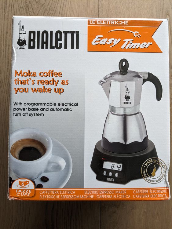 Bialetti elektrische Kaffeemaschine Easy Timer, 6 Tassen (Gebraucht) in Port für CHF 70 – mit ...