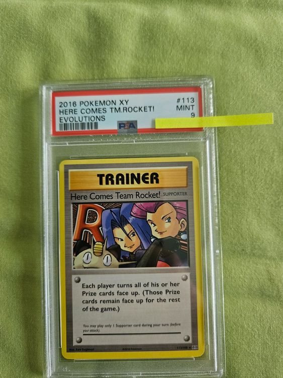 Pokemon - Trainer Here comes Team Rocket - Evolution - PSA 9 | Kaufen auf Ricardo