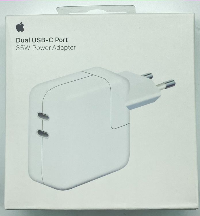 Apple Original Power Adapter 2x USB-C, 35 Watt, Weiss (Neu (gemäss ...