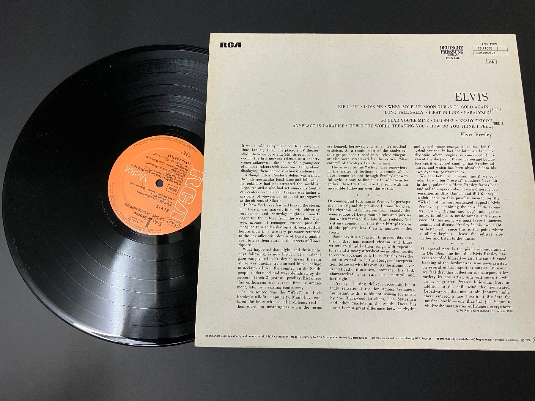 Elvis Presley / LP Elvis / Deutschland orange (Gebraucht) in Nussbaumen ...