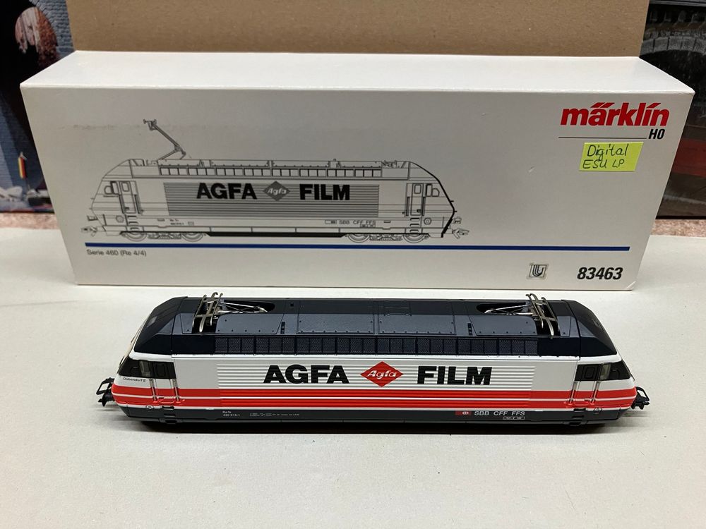 Märklin 83463 SBB Re 460 015-1 "AGFA", H0 WS AC, Defekt! (Defekt) in ...