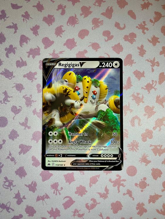 Pokemon Crown Zenith Regigigas V EN (Neu (gemäss Beschreibung)) in für ...