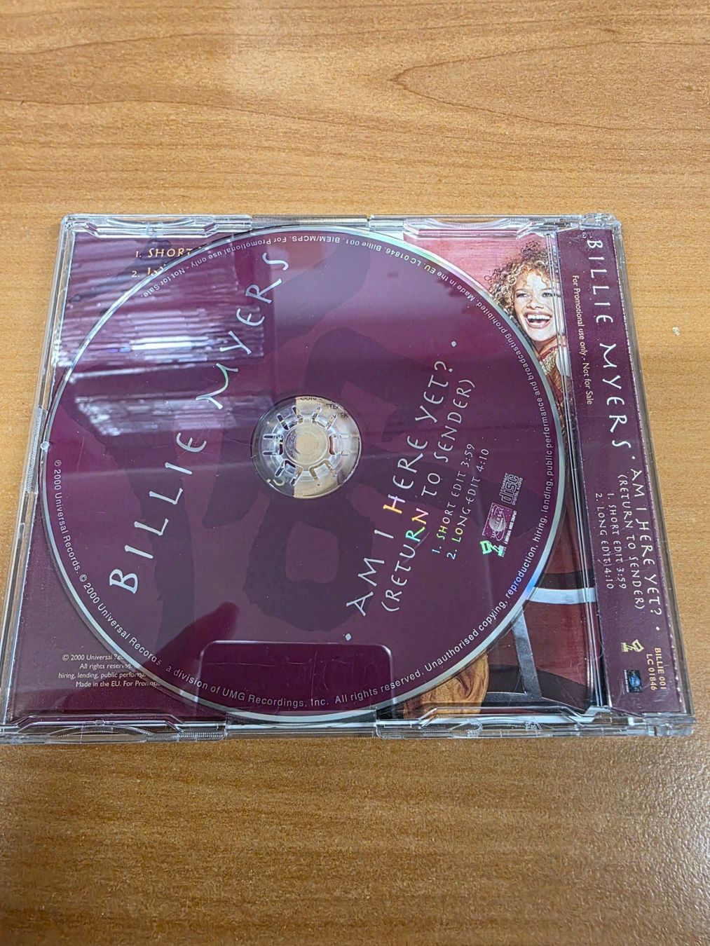 Billie Myers – Am I Here Yet? (Return To Sender) (PROMO) (Gebraucht) in ...