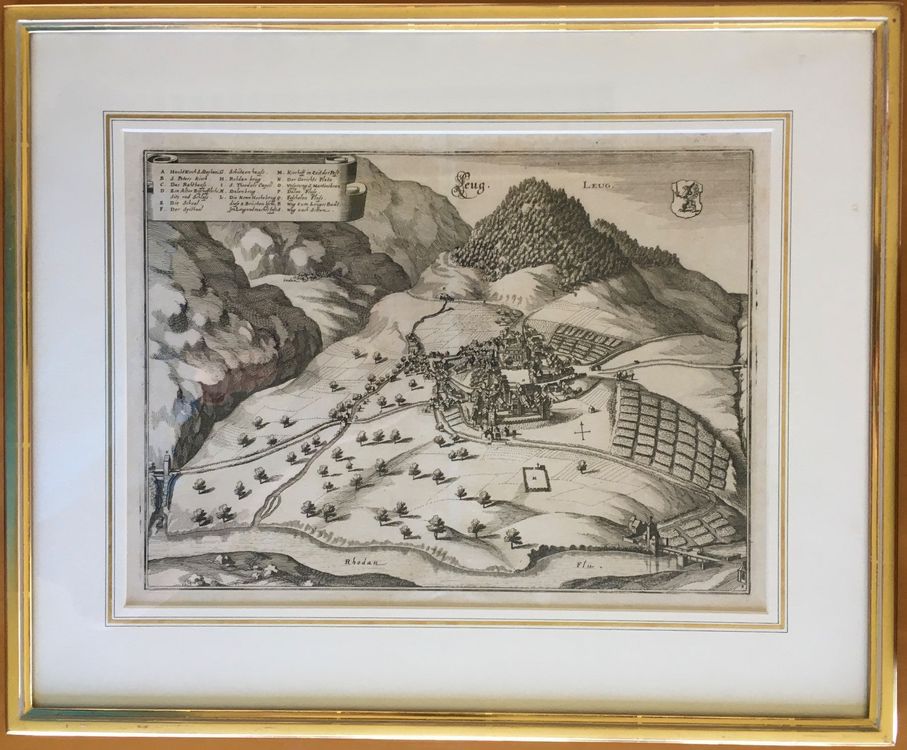 Matthäus Merian / Caspar Marian, Kupferstich um 1672, LEUK (D'occasion ...