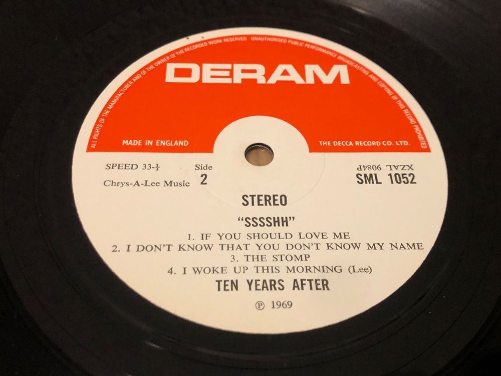 TEN YEARS AFTER - SSSSH. LP ORIG UK 1969 DERAM ROCK | Kaufen auf Ricardo