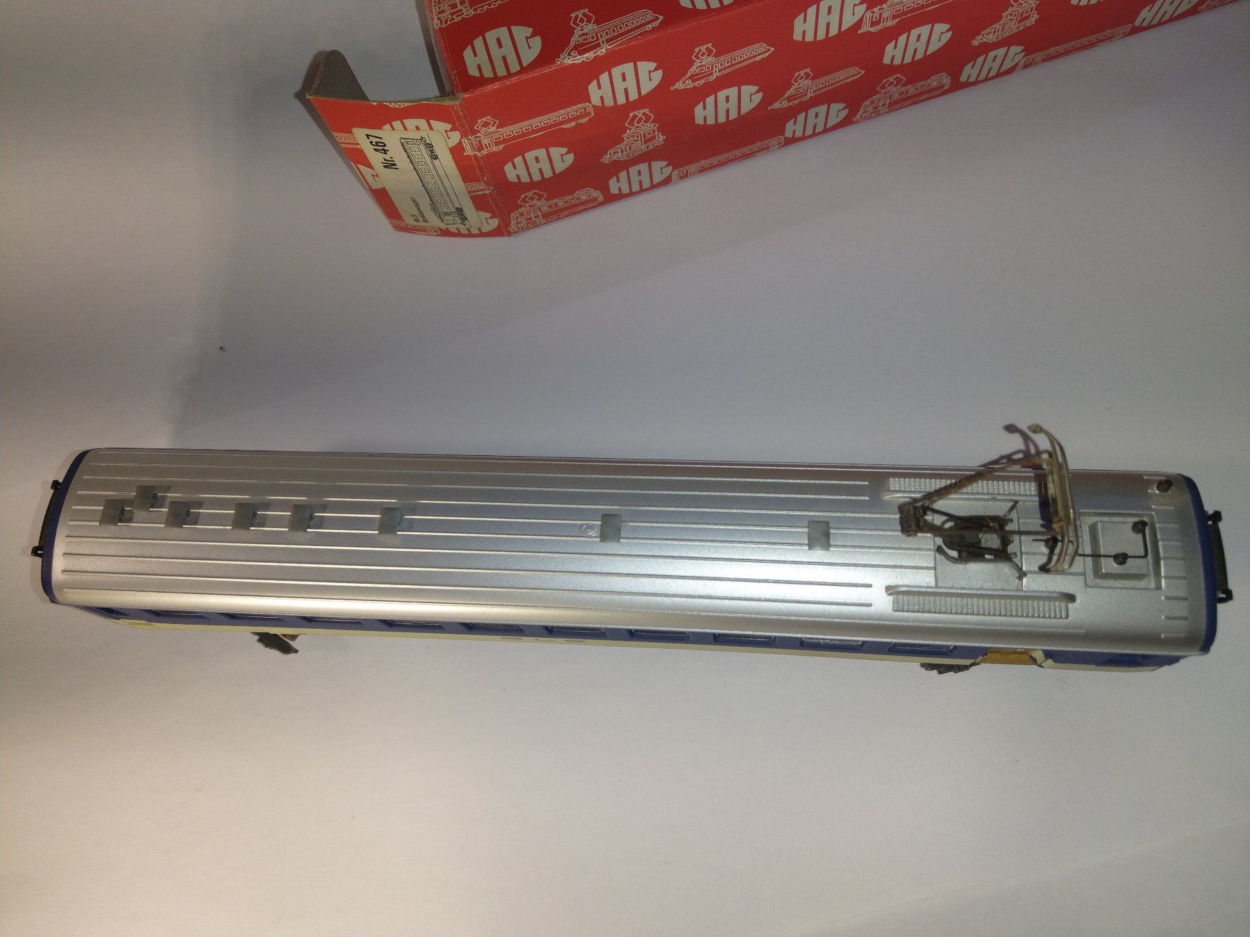 HAG BLS-Speisewagen blau-crème mit Pantograph, 467 (Gebraucht) in Davos ...