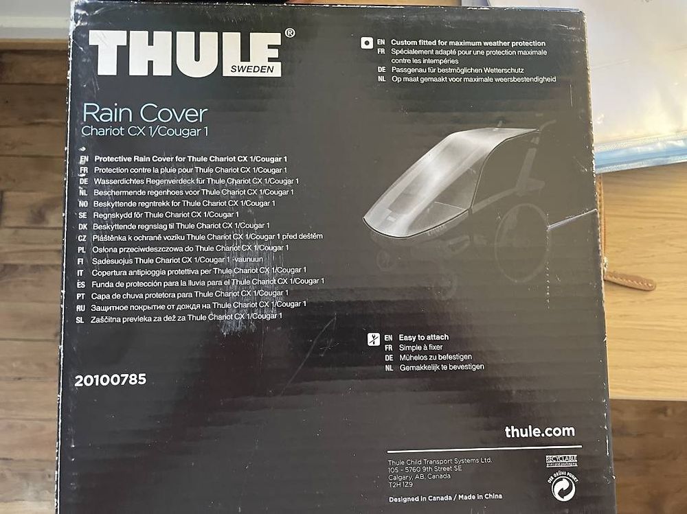 Thule Regenschutz / Rain Cover Chariot CX 1 / Cougar 1 (Gebraucht) in ...