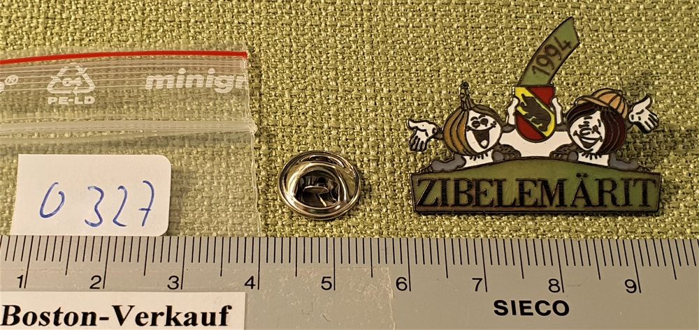 O327 - Pin Bern Berner Bärner Zibelemärit 1994 (Gebraucht) in Reinach BL für CHF 2 – mit ...