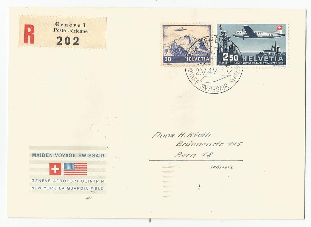 ** PRO AERO - SONDERFLUG JAHR 1947 ** (Gebraucht) in Heimenschwand für CHF 7 – mit Lieferung auf ...