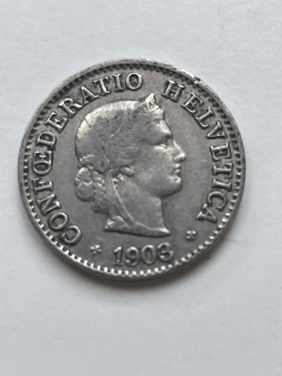 Monnaie Suisse 🇨🇭 1903 5 centimes (Gebraucht) in Bussigny für CHF 0.5 – mit Lieferung auf ...