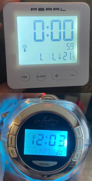 2 Wecker -NEU/ Projektions u. Reise Funkwecker (Neu (gemäss ...