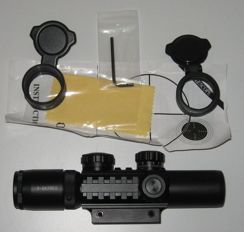 Zielfernrohr 3-9x26 mit beleuchteten Absehen und Schienen (Neu (gemäss ...