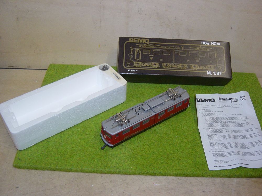 El. Lok Ge 6/6 II RhB von Bemo 1254/7 in HO-m 1:87 (Gebraucht) in Safenwil für CHF 71 – mit ...