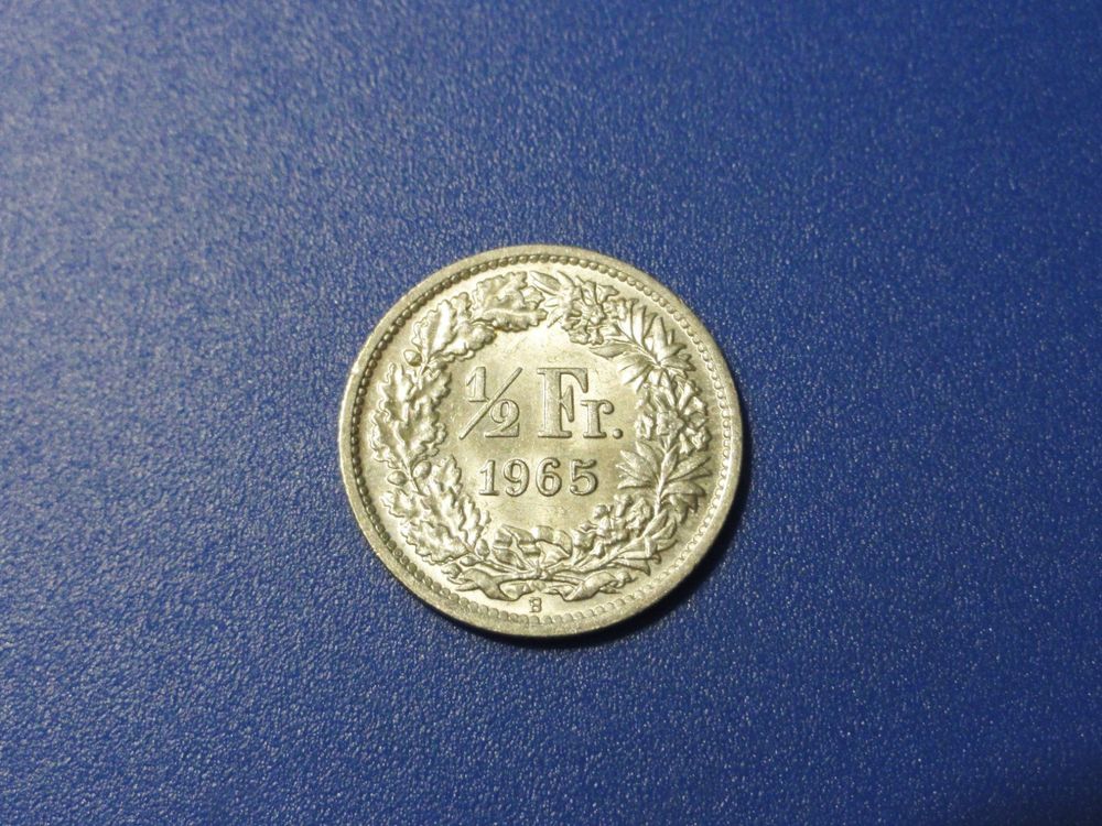 50 Rappen 1965 / silbermünze (Gebraucht) in Solduno für CHF 1 – mit ...