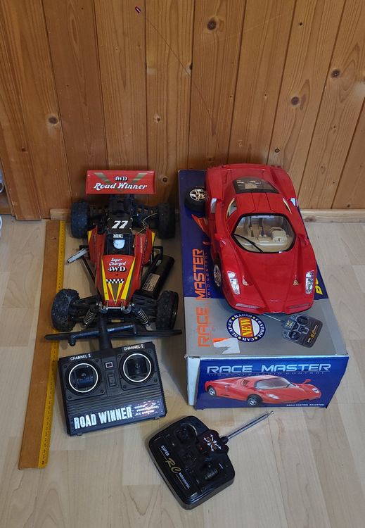 2x RC Autos, Race Master & Road Winner, Vintage Style (Defekt) in Wald ...