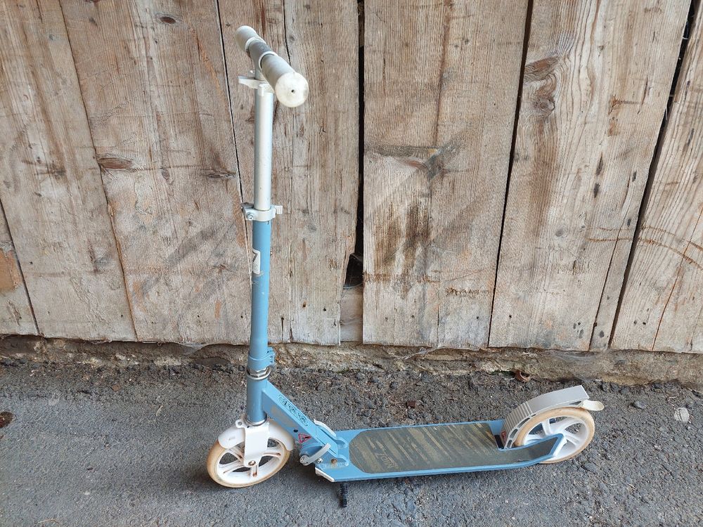 Tretroller Micro Scooter blau weiss höhenverstellbar (Gebraucht) in ...