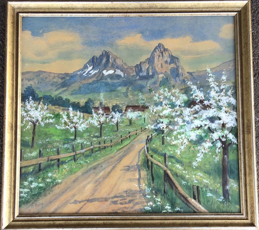O.Haag Alte Aquarelle Landschafts (Gebraucht) in Hochdorf für CHF 25 – mit Lieferung auf Ricardo ...