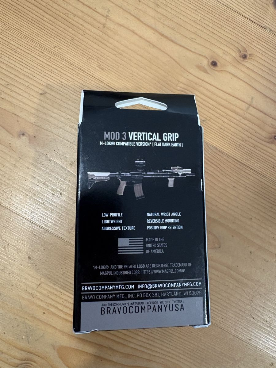 NEU BCM Gunfighter Vertical Grip Mod 3 M-Lok Ar15 Stgw Tacti (Neu und ...