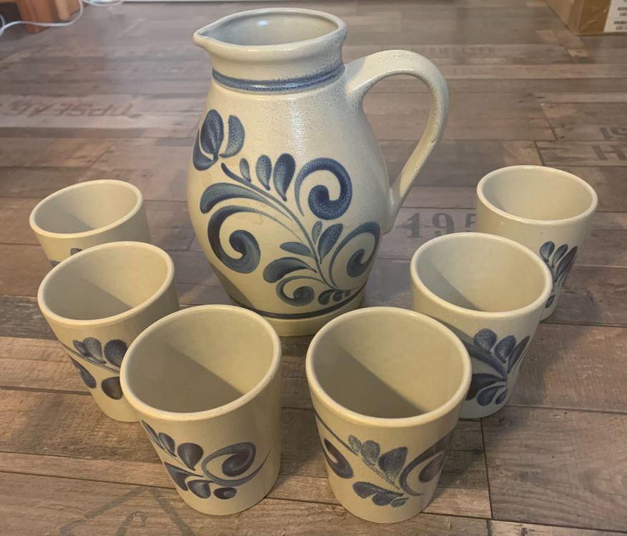 Mostkrug mit 6 Bechern (Gebraucht) in Gundetswil für CHF 29 – mit ...