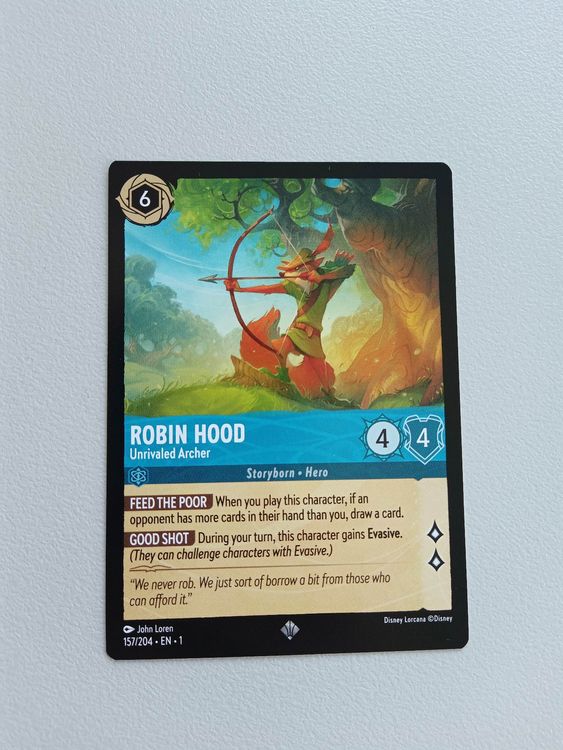 Lorcana - Robin Hood - Super Rare Karte - Disney | Kaufen auf Ricardo