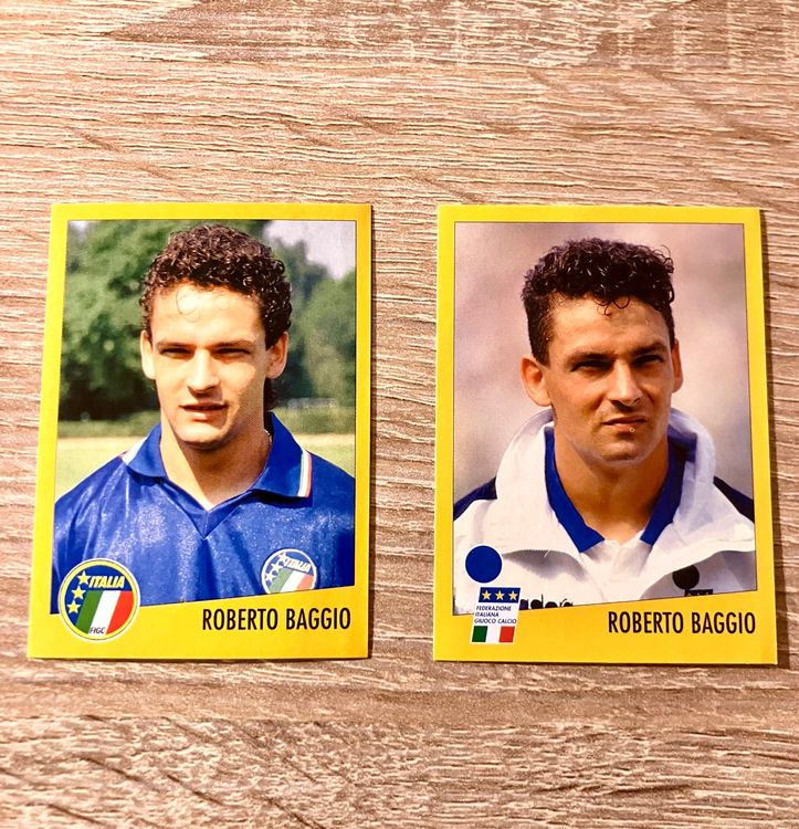 Panini Merlin Azzurri IP 2x Roberto BAGGIO top Zustand (Neu (gemäss ...