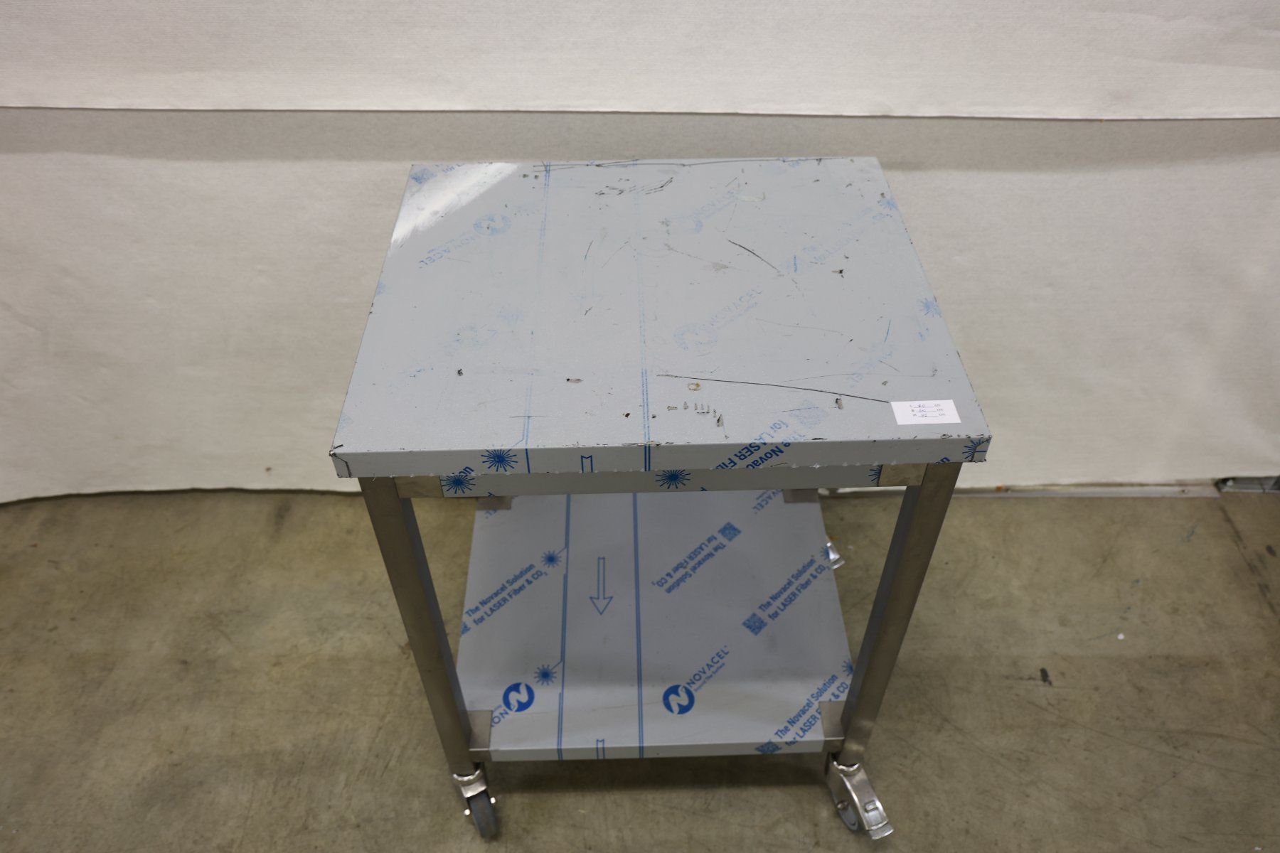Rollwagen/Beistelltisch aus Chromstahl Liquidation Rollen (Neu und ...
