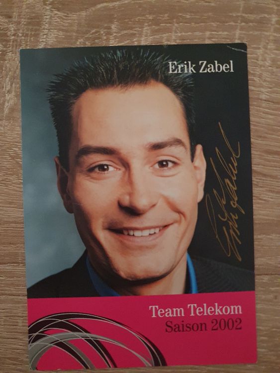 Erik Zabel Autogrammkarte Team Telekom Saison 2002, (Gebraucht) in St ...