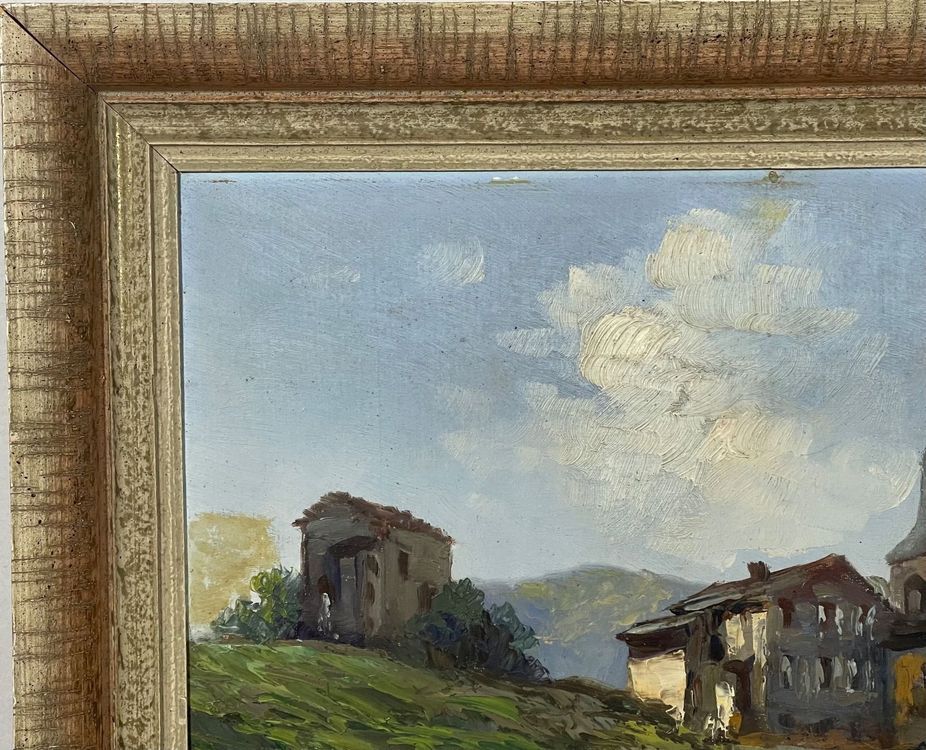 KÜNSTLER ? OELGEMÄLDE LANDSCHAFT AUF HOLZ MIT RAHMEN (Gebraucht) in Gersau für CHF 78 – mit ...