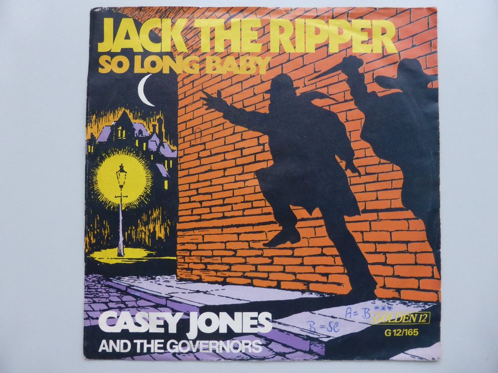 VINYL SINGLE CASEY JONES and THE GOVERNORS | Kaufen auf Ricardo