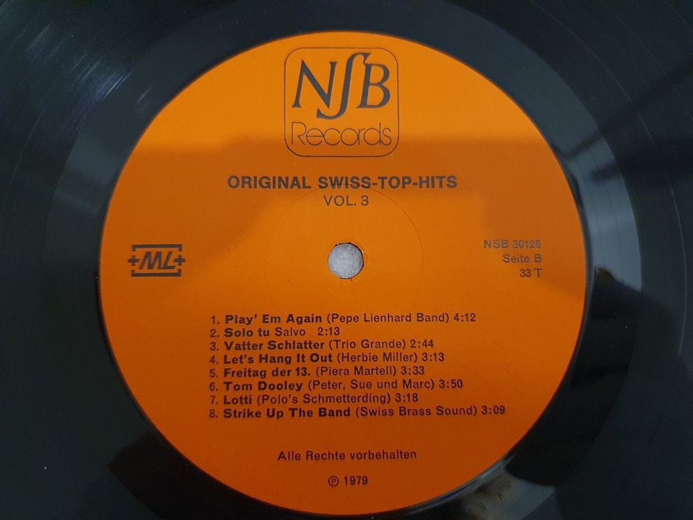 Original Swiss-Top-Hits Vol. 3 (Gebraucht) in Uster für CHF 2 – mit ...