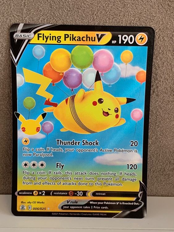 Flying Pikachu V ENG Celebrations Pokemon 006/025 | Kaufen auf Ricardo