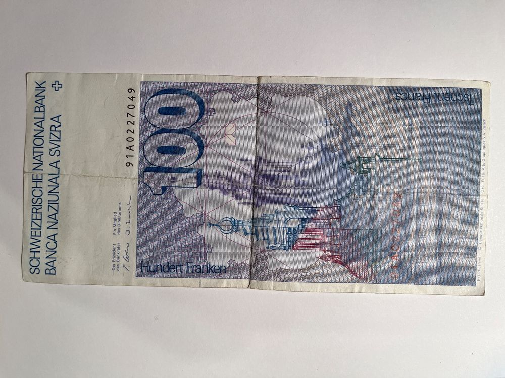 Alte 100.- Note, guter Zustand | Kaufen auf Ricardo