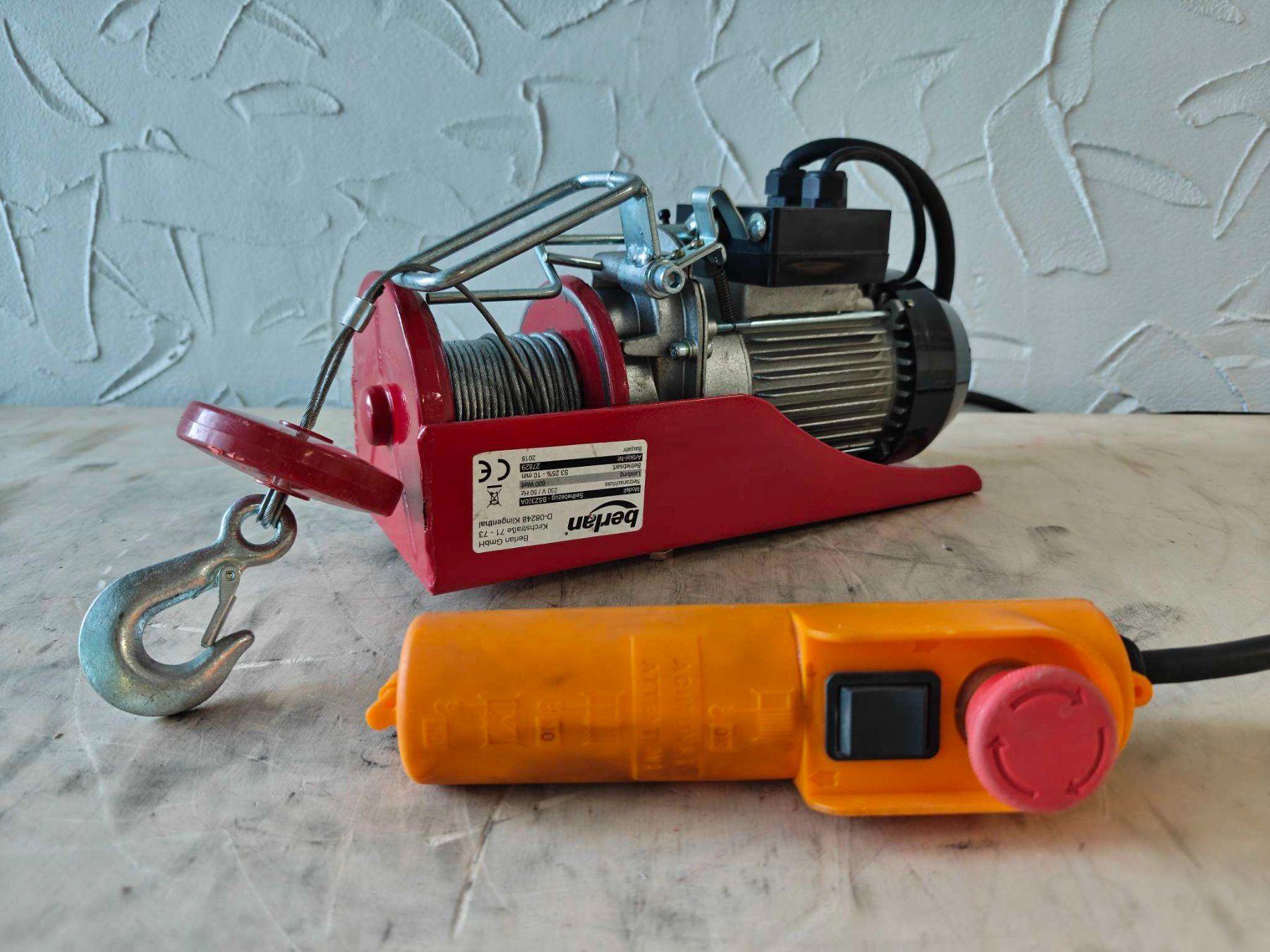 Elektrischer Seilhebezug 150/300kg - 600 W Seilzug Seilwinde (Gebraucht ...