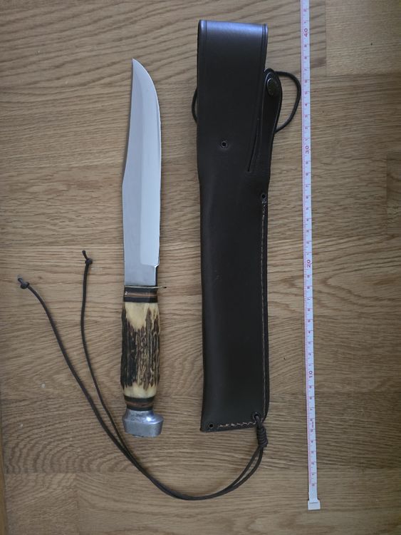 Original Bowie Knife - Solingen mit Puma Lederscheide (Gebraucht) in ...