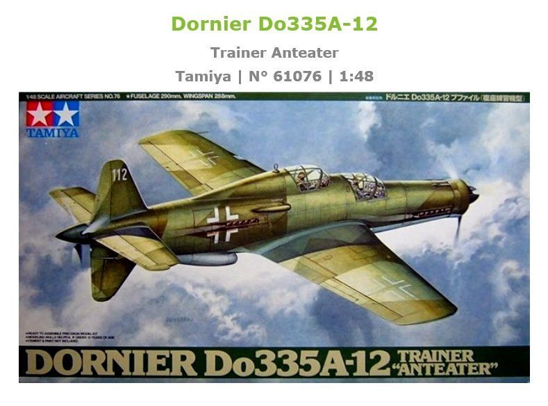 Tamiya Kit no.61076 1-48 "Dornier Do-335 (Neu und originalverpackt) in ...