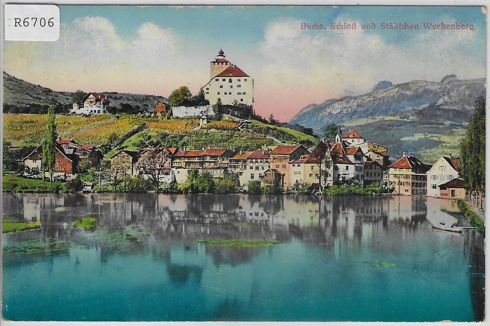 Buchs - Schloss u. Städtchen Werdenberg (Antik) in Ettingen für CHF 1 ...