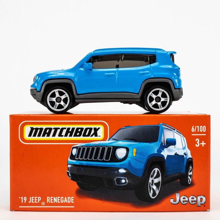 Matchbox 2019 Jeep Renegade Blue - Power Grabs | Kaufen auf Ricardo