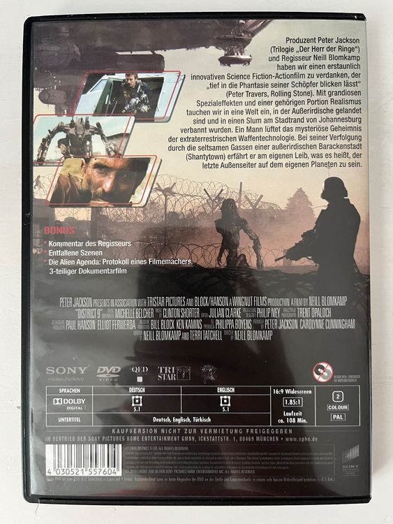 District 9 (2009) DVD 📀 (Neu (gemäss Beschreibung)) in Sierre für CHF 2.95 – mit Lieferung auf ...