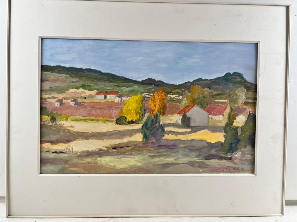 Grosser Landschaft Gemälde Signiert. | Kaufen auf Ricardo