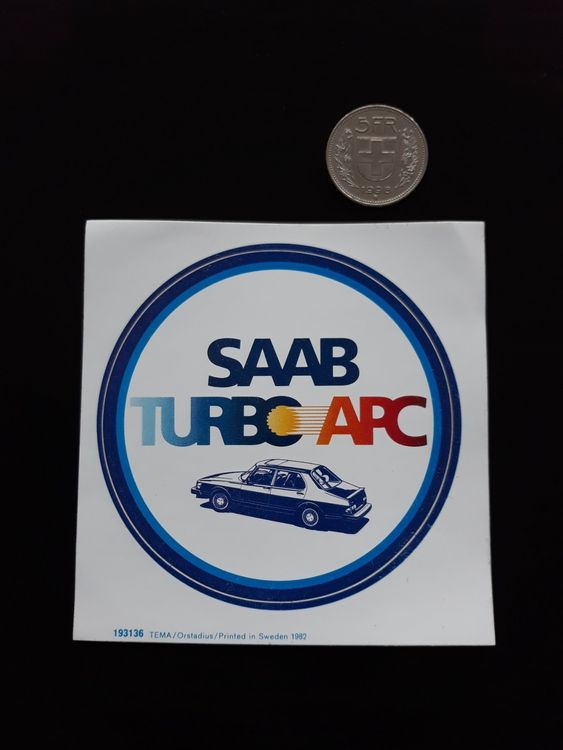 Sticker vintage "SAAB TURBO APC" | Kaufen auf Ricardo