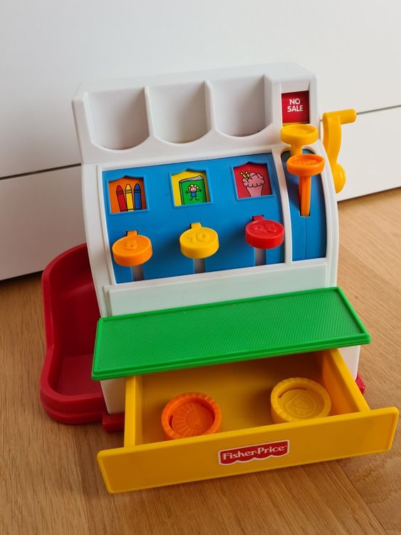 Original Fisher Price Kinder Spielkasse von 1984 (Gebraucht) in ...