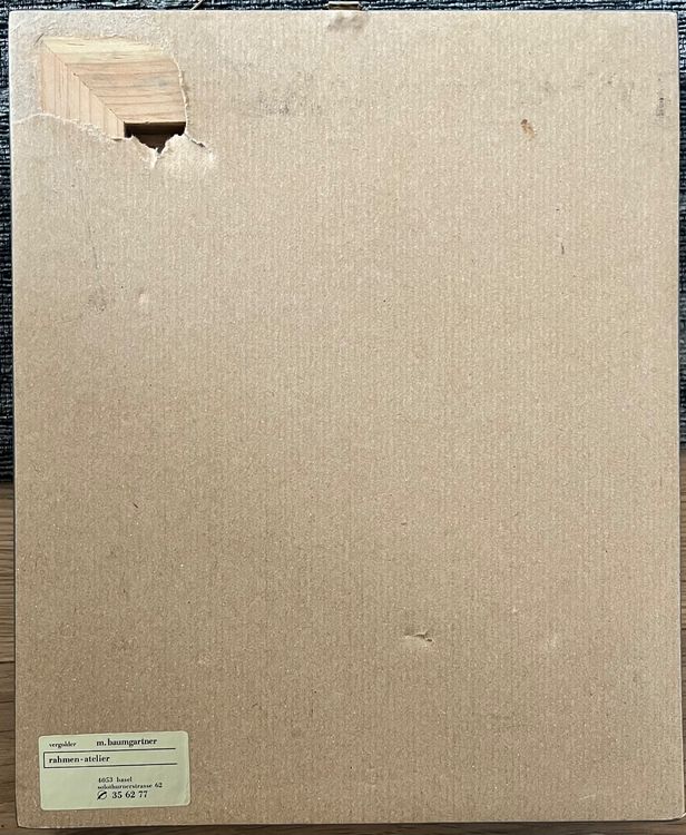 Feldarbeiter mit Kutschen - Gemälde , Unleserlich Signiert | Kaufen auf Ricardo