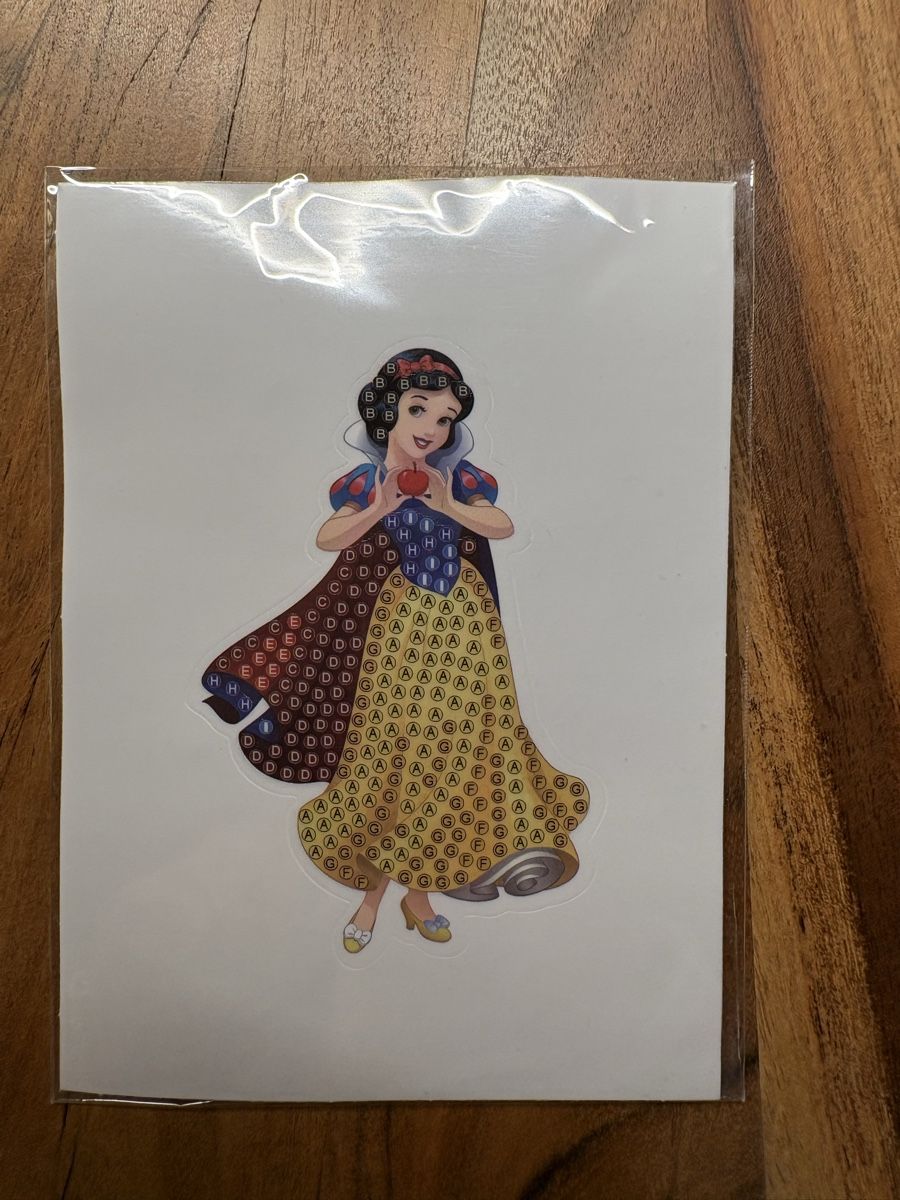 Disney 100 Crystal Art Sticker - Snow White (Neu und originalverpackt ...
