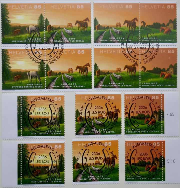 2008 50 Jahre Stiftung für das Pferd ET-Vollstempel (Neu (gemäss Beschreibung)) in Möhlin für ...