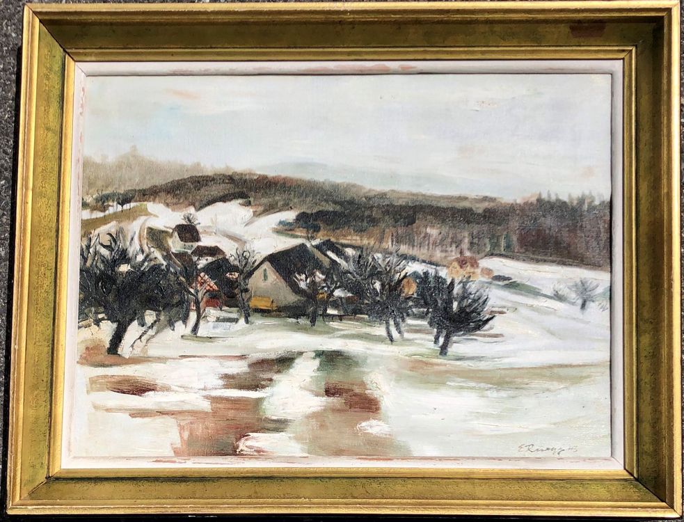 Ernst Georg Rüegg Orig. Gemälde | Kaufen auf Ricardo