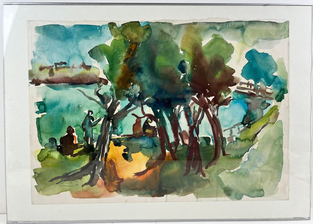 Landschaft Aquarell Handsigniert. | Kaufen auf Ricardo