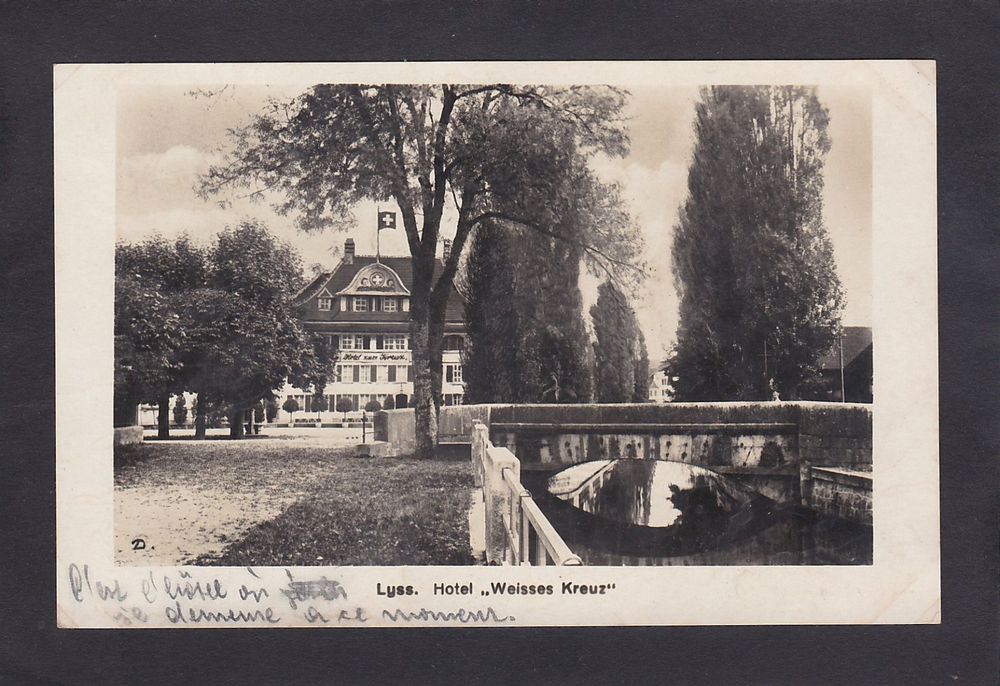 LYSS - Hotel Weisses Kreuz, 1932 | Kaufen auf Ricardo